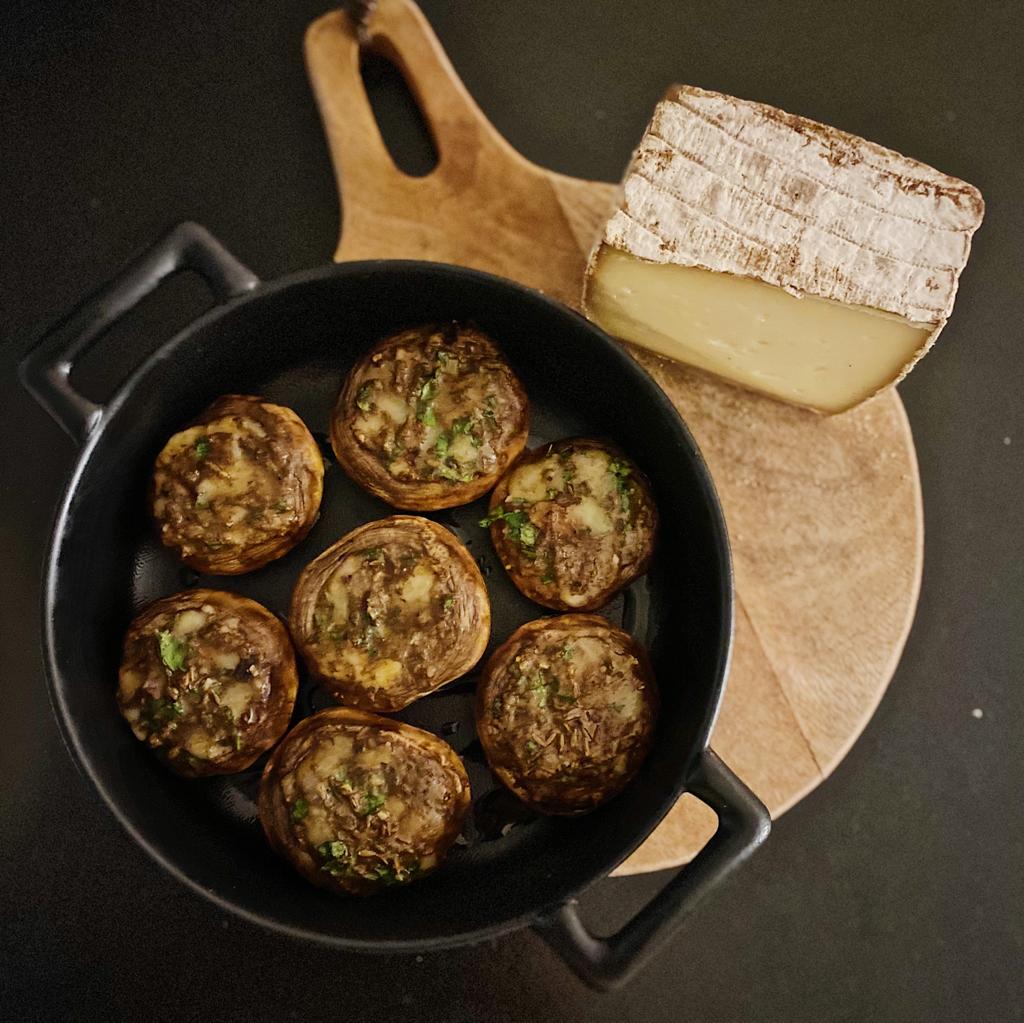 Champignons farcis au Fumaison - Vente de fromages de Savoie